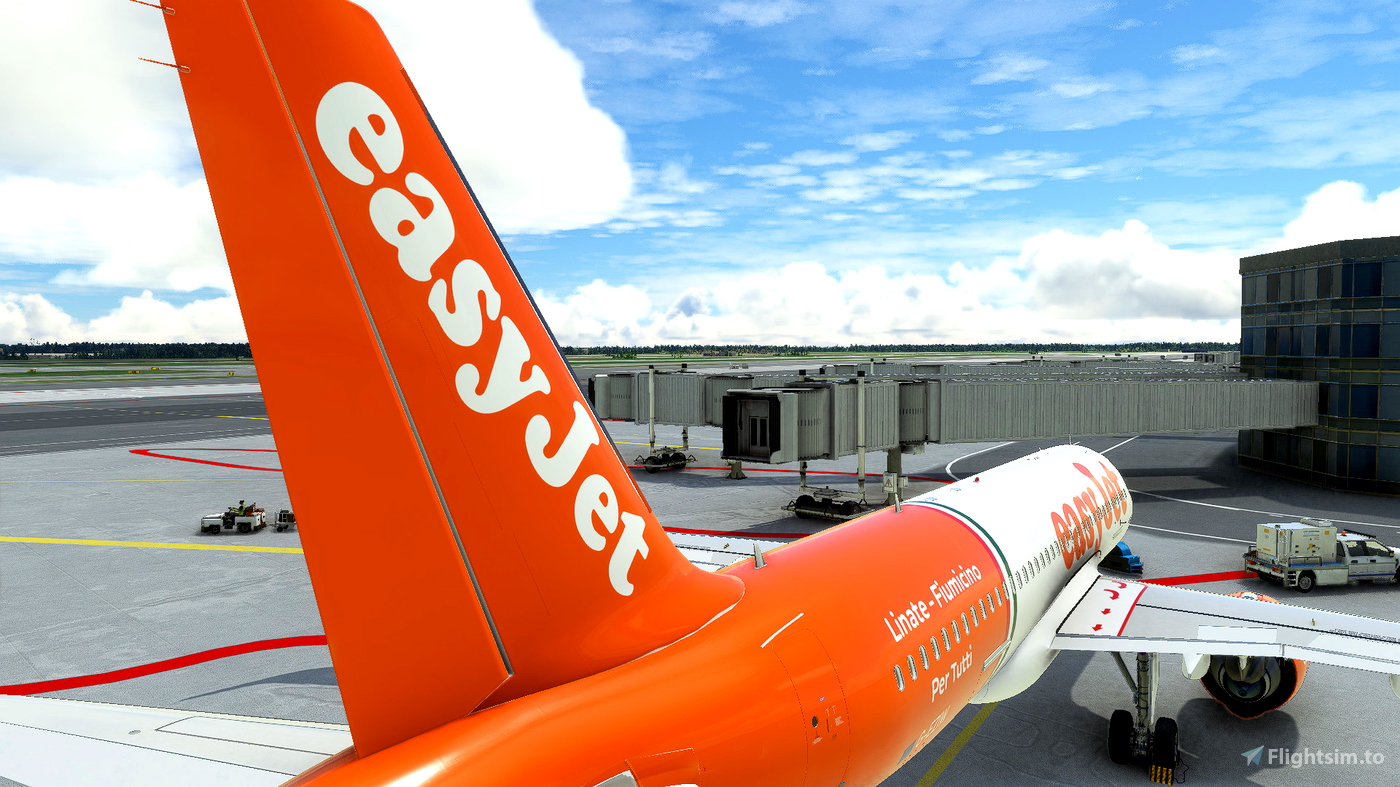 [A32NX] EasyJet G-EZIW-A320 Linate-Fiumicino (Italia) livery for ...