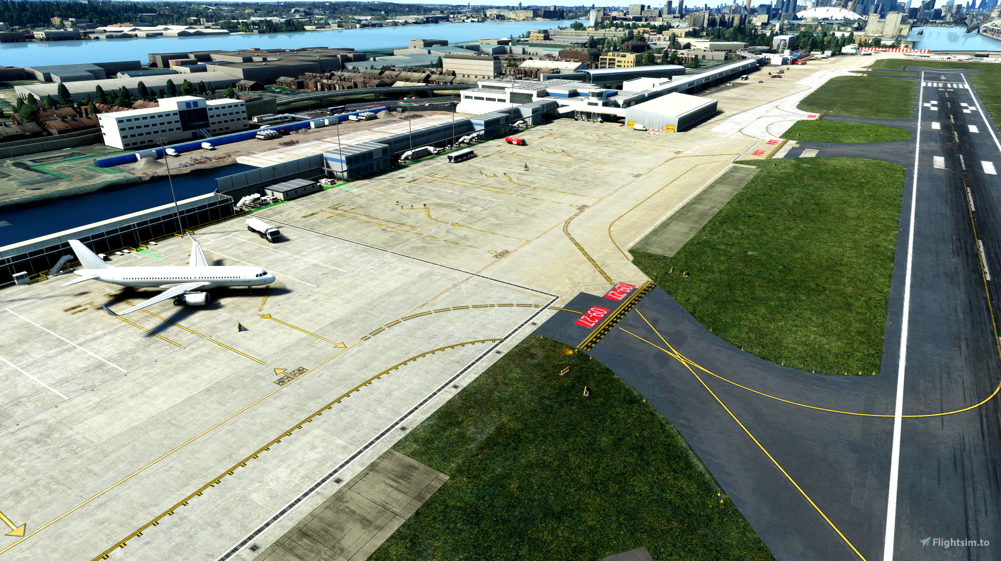 UK2000 Scenery | EGLC - London City Airport for MSFS