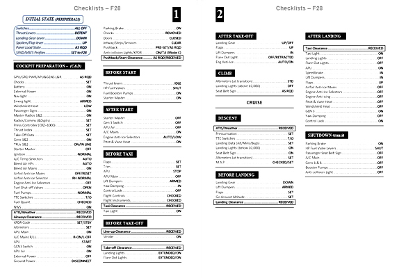 CRJ Checklist - Transair v1.5 für Microsoft Flight Simulator | MSFS