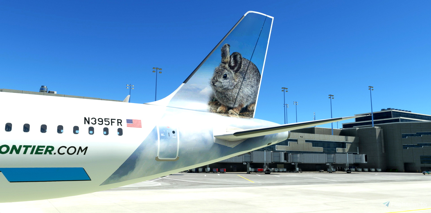 FBW A32NX Frontier | N395FR | Sage the Pygmy Rabbit | 8K for Microsoft ...