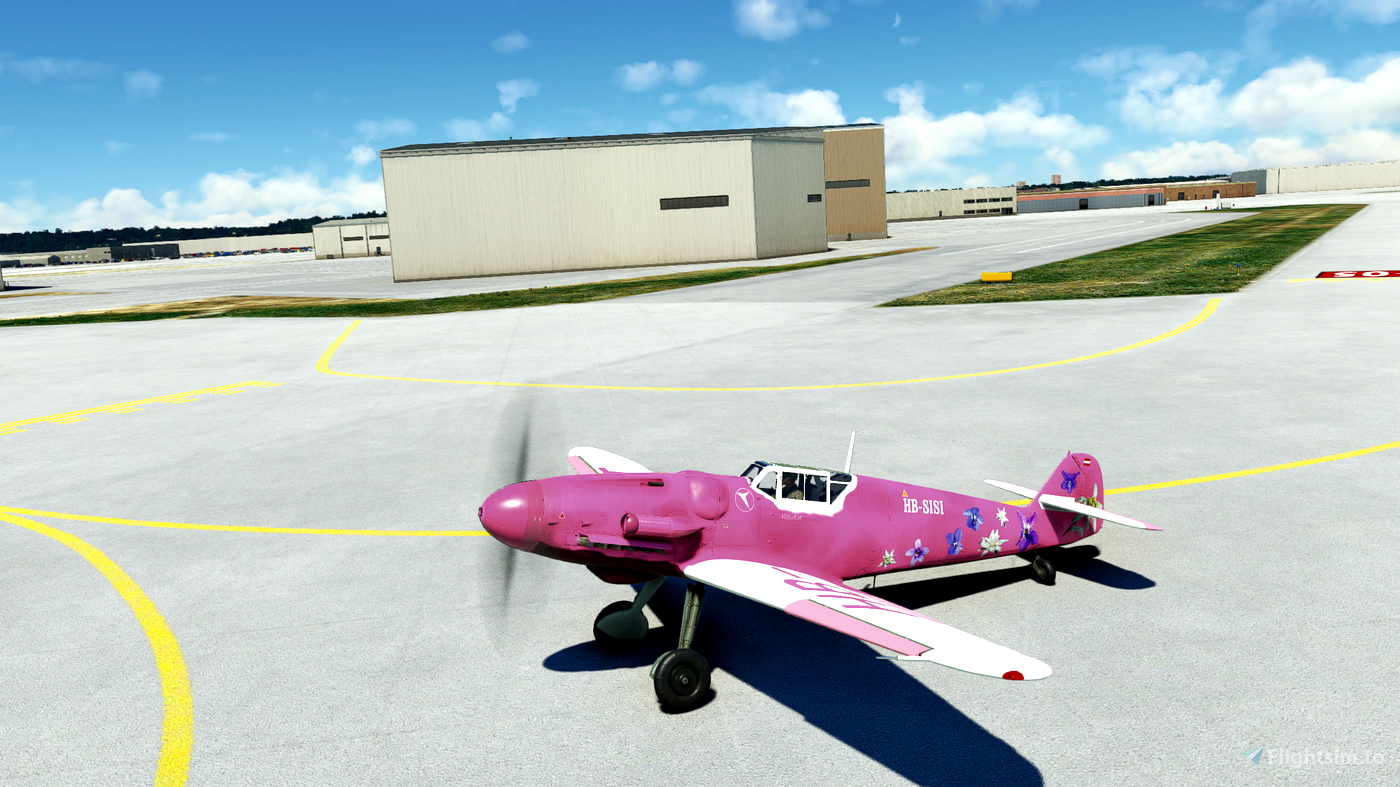 Flyingiron Bf109 G6 Pink Triplet for Microsoft Flight Simulator | MSFS