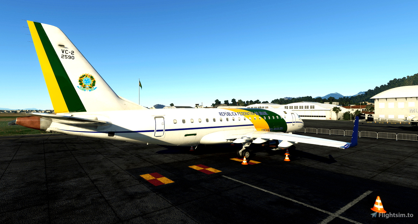 Força Aérea Brasileira FAB VC-2 | E175 FSS | 8K for Microsoft Flight ...