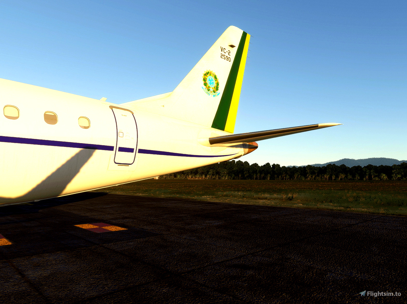 Força Aérea Brasileira FAB VC-2 | E175 FSS | 8K for Microsoft Flight ...