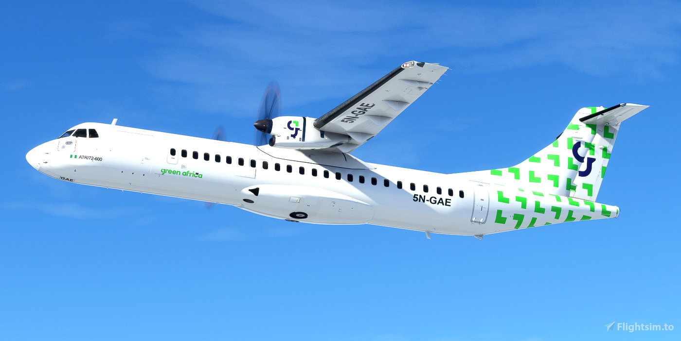 Green Africa Airways 5N-GAE | Expert Series (Asobo) ATR 72-600 [4K] for ...