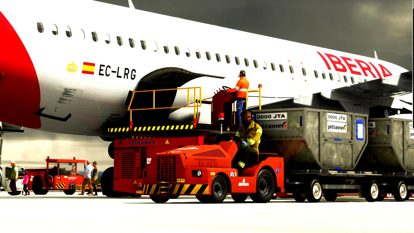 GSX Ground Vehicle Textures - Iberia (Iberia Airport Services) for ...