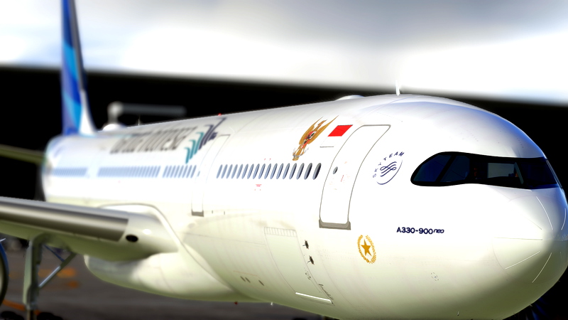 [Headwind A330neo] Garuda Indonesia with and without "Indonesian ...