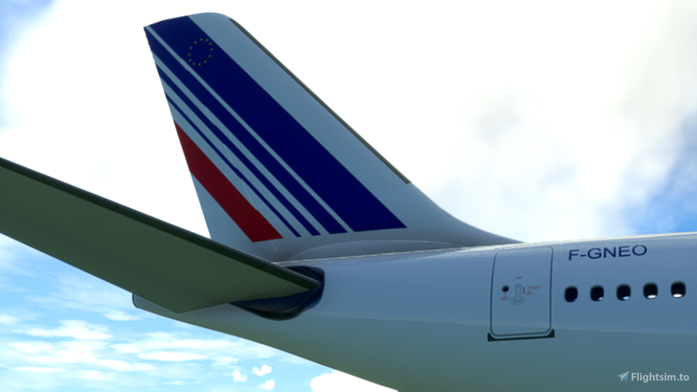 Headwind A330-900neo Air France Old Livery with and without mask 8K for ...