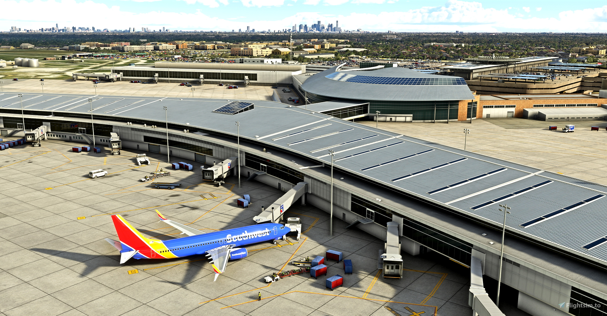 FSimStudios, Texan Simulations | KHOU - Houston William P. Hobby Airport for MSFS