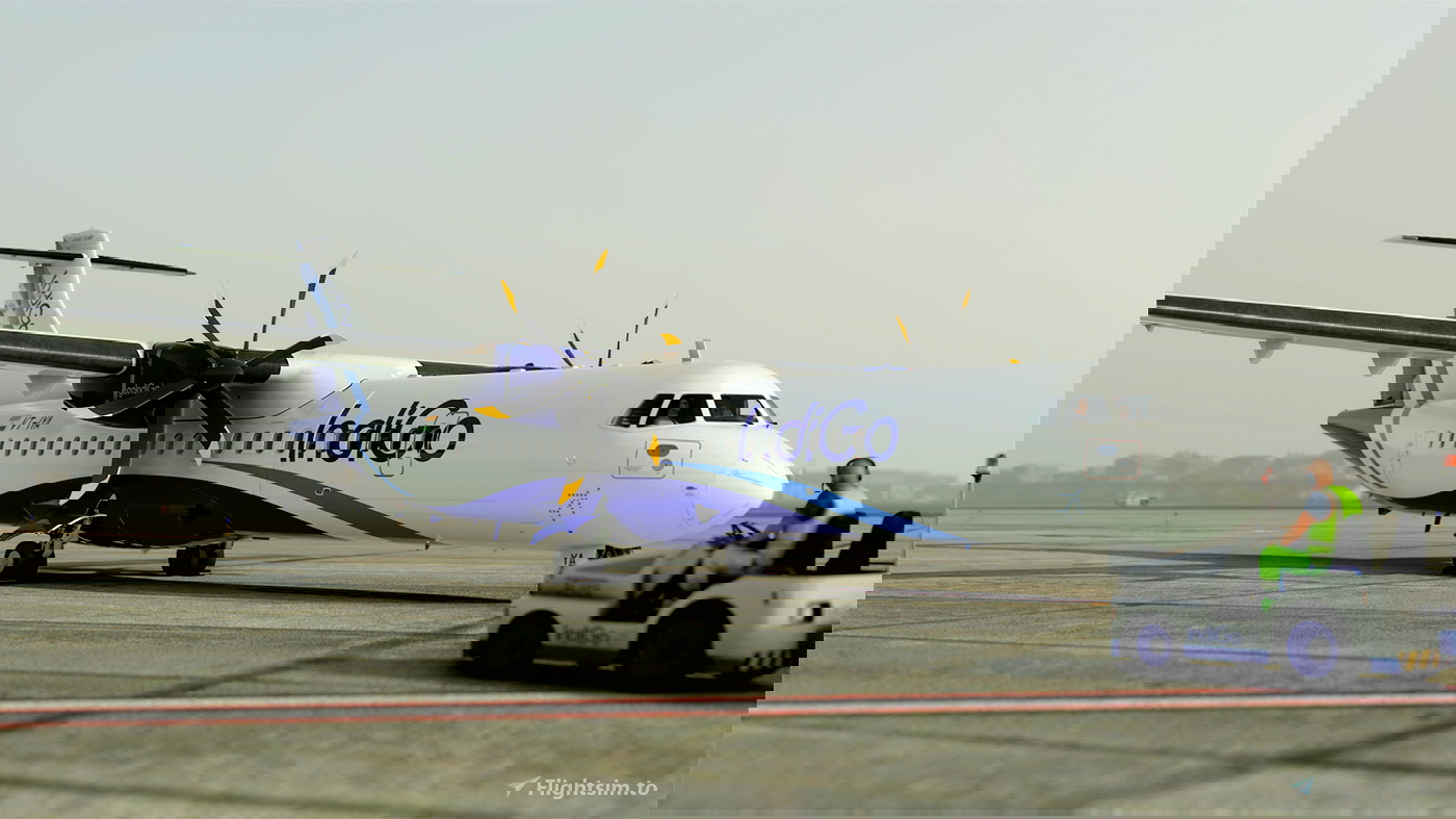 Indigo Asobo ATR 72-600 VT-IYA 8K for Microsoft Flight Simulator | MSFS