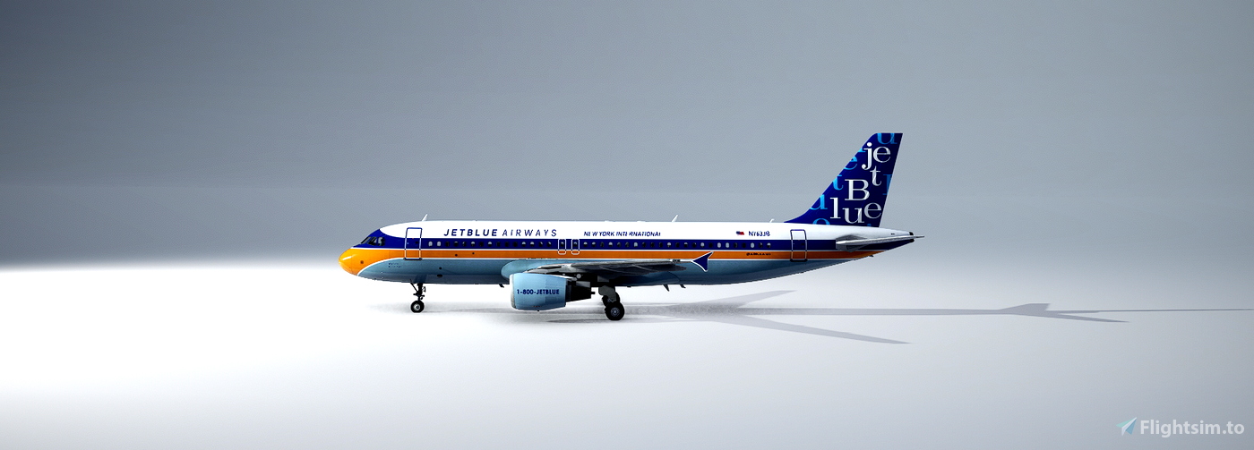 jetBlue Retro Livery "N763JB" for Microsoft Flight Simulator | MSFS