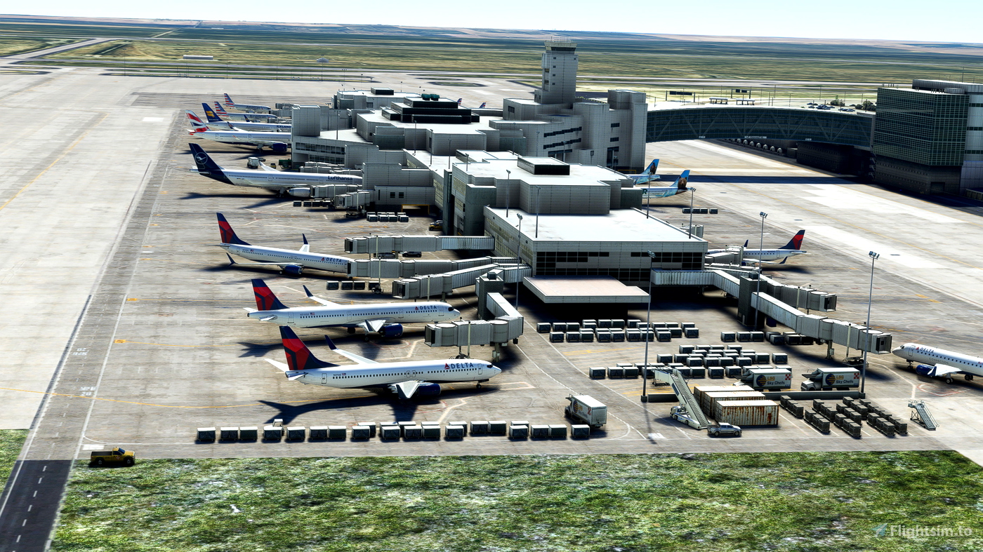 KDEN FSLTL Static Aircraft for Microsoft Flight Simulator | MSFS