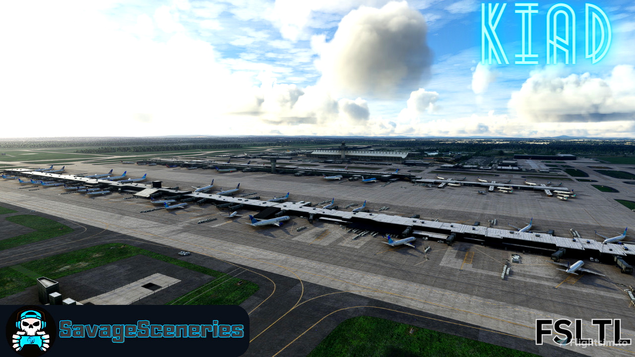KIAD FSLTL Static Aircraft for Microsoft Flight Simulator | MSFS