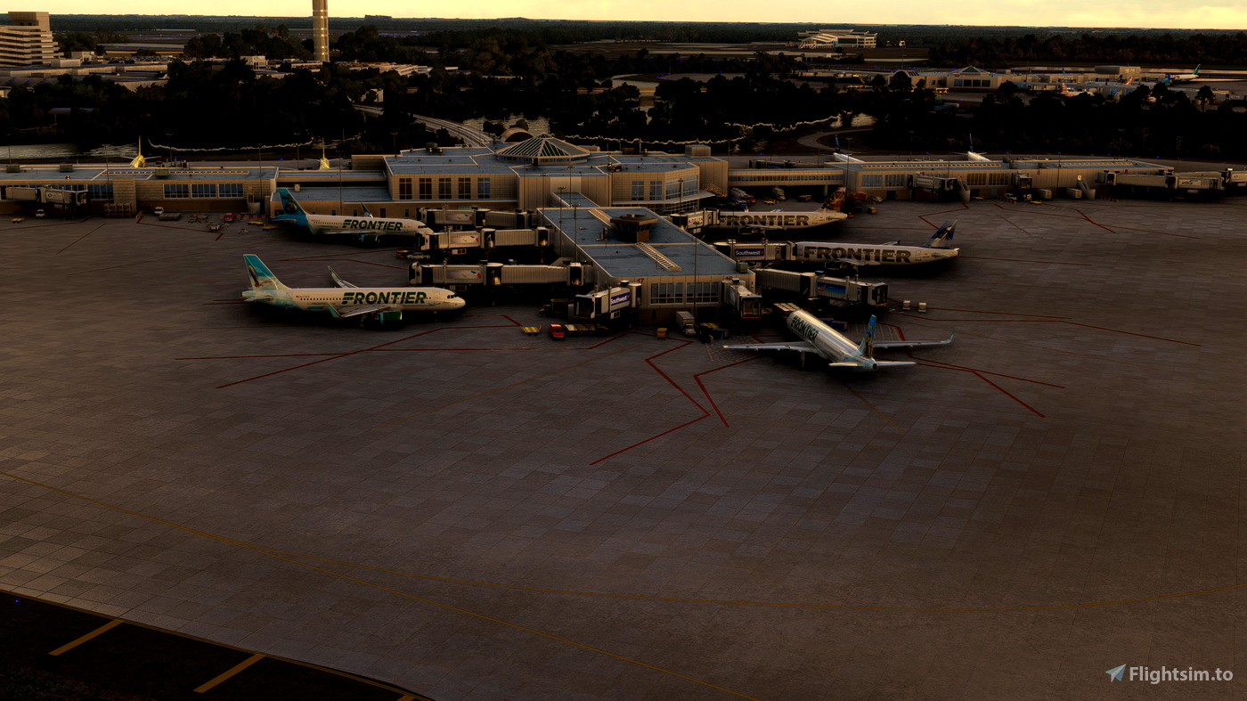KMCO FSLTL Static Aircraft for Microsoft Flight Simulator | MSFS
