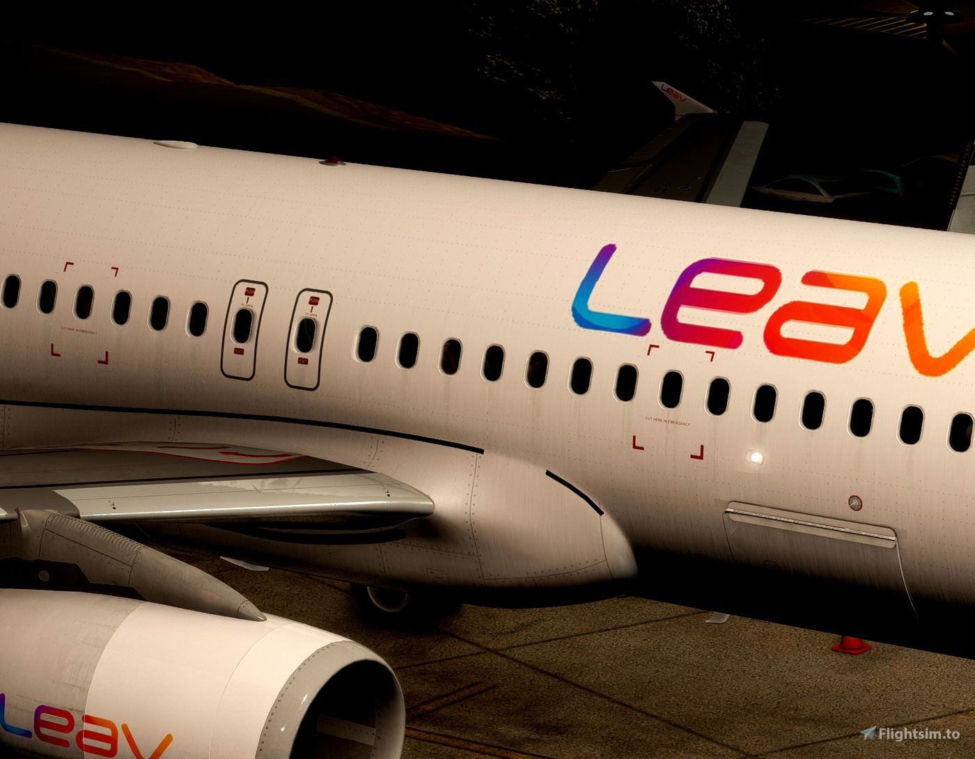 LEAV Aviation D-ANDI livery for the new LatinVFR A320. for Microsoft Flight Simulator | MSFS