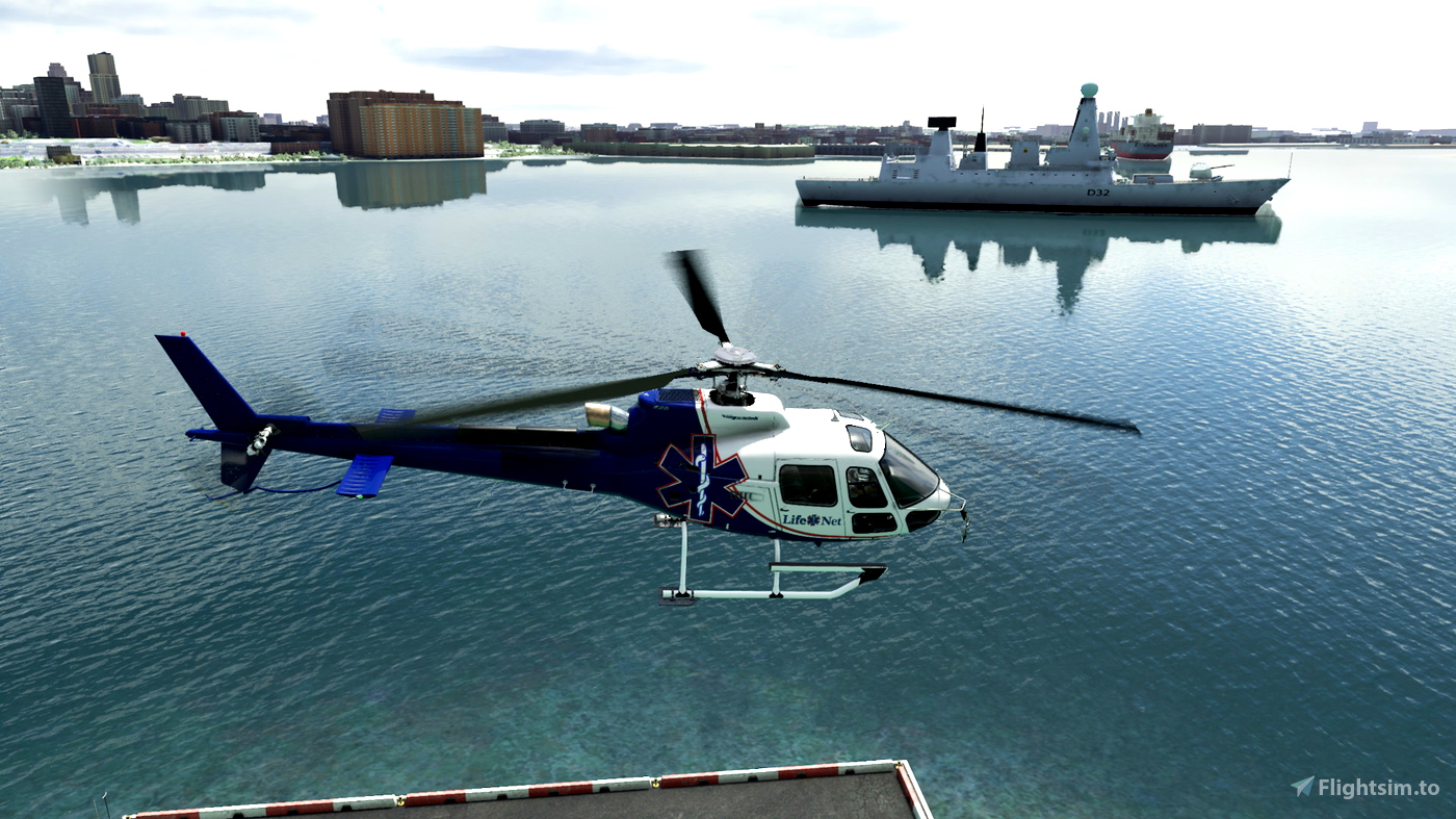 LifeNet Virtual Airline Livery for the Cowan Sim H-125 for Microsoft ...