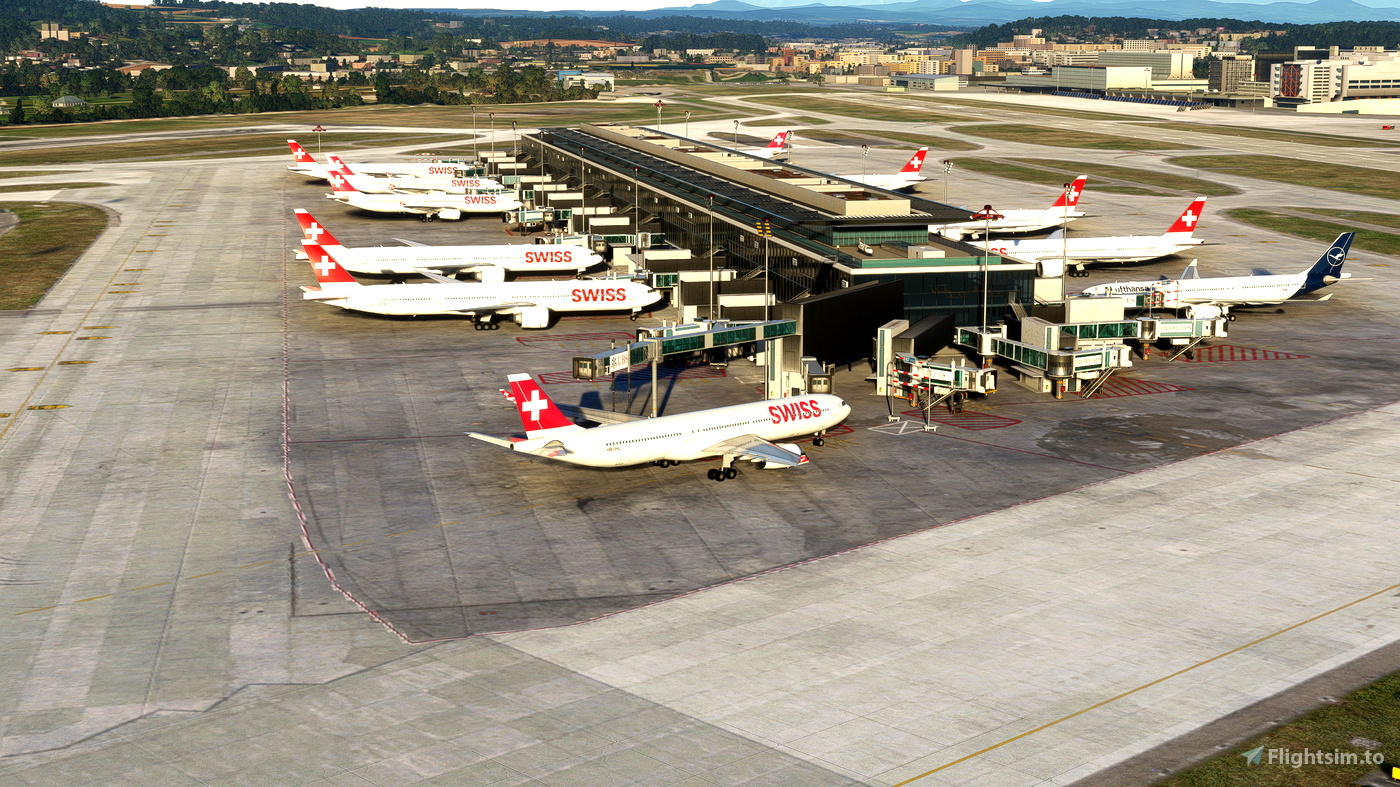 LSZH FSLTL Static Aircraft for Microsoft Flight Simulator | MSFS