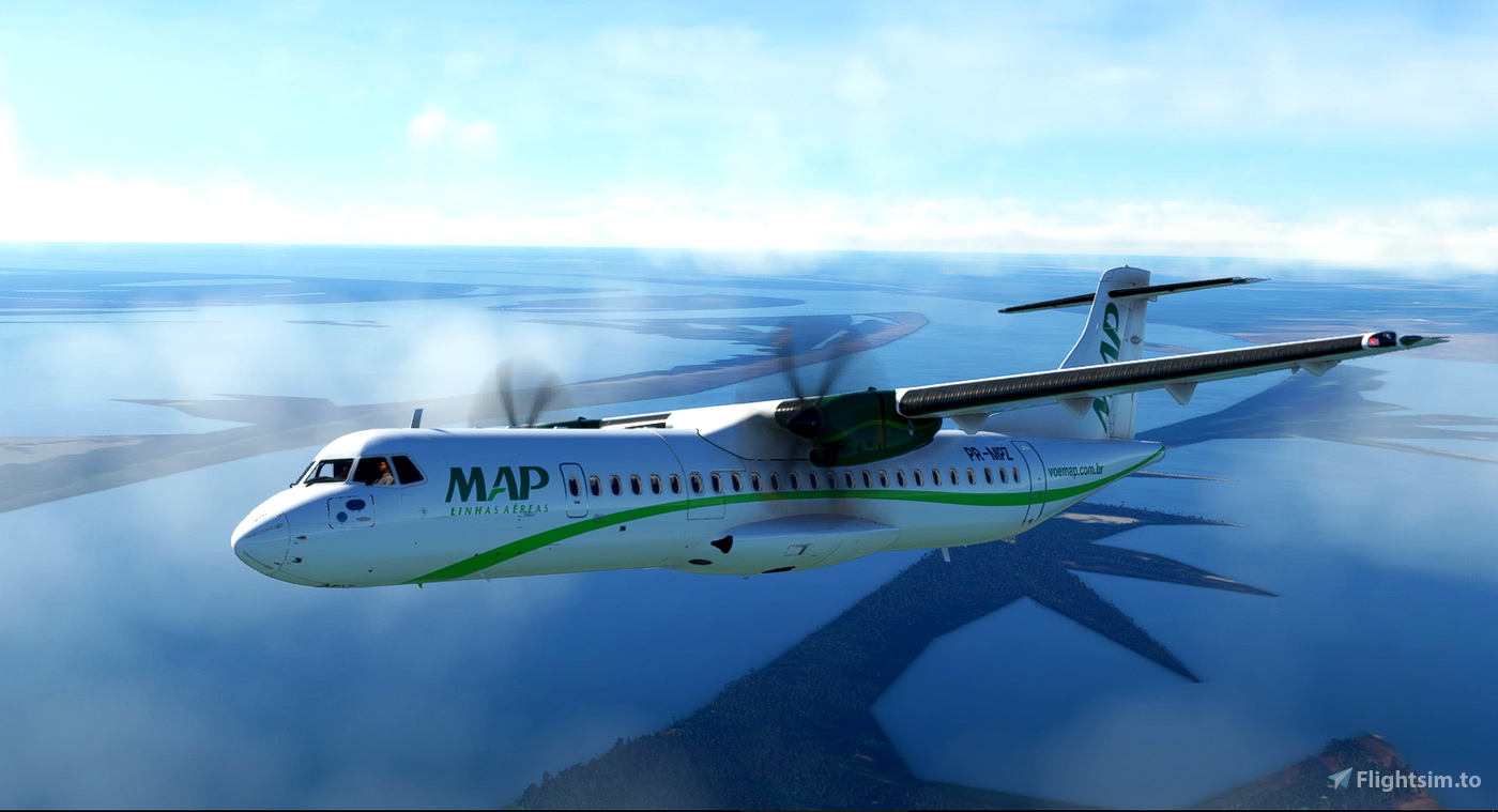 MAP Linhas Aéreas | PR-MPZ | Asobo ATR 72-600 | 4K para Microsoft ...