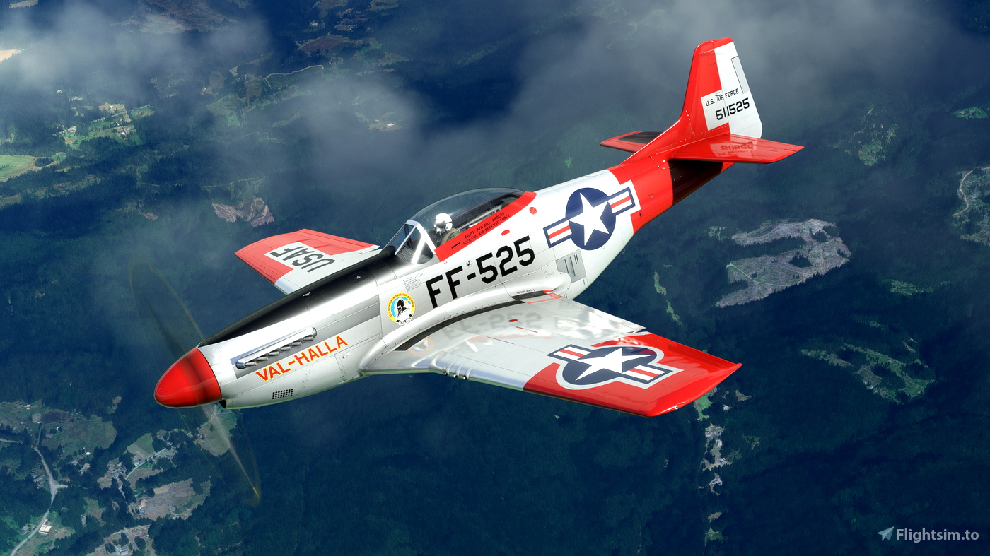 P-51D Mustang Val-Halla (N151AF) for Microsoft Flight Simulator | MSFS