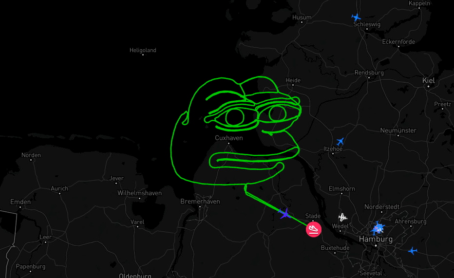 PEPE the frog flightpath pour Microsoft Flight Simulator | MSFS