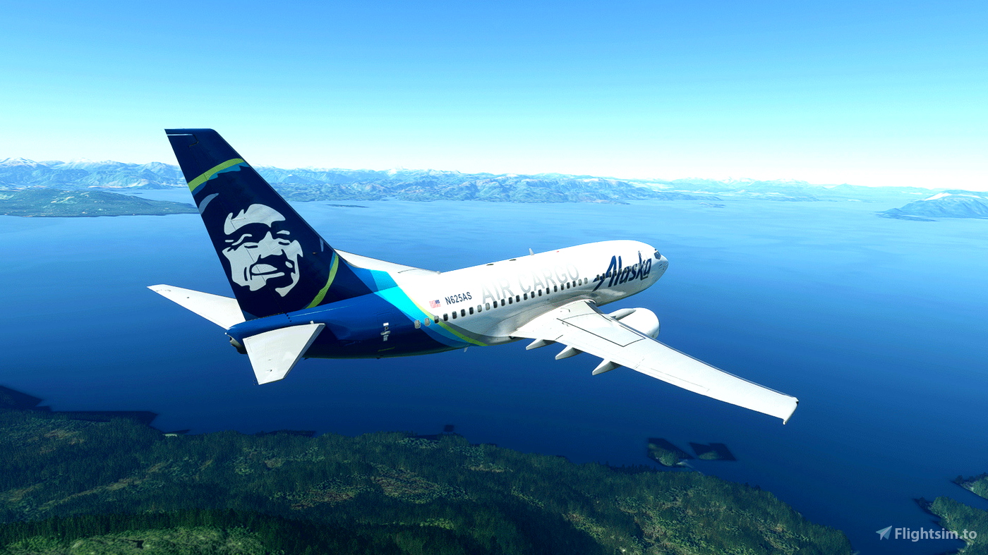 PMDG 737-600 Alaska Air Cargo w/ cabin (N294AK) for Microsoft Flight Simulator | MSFS