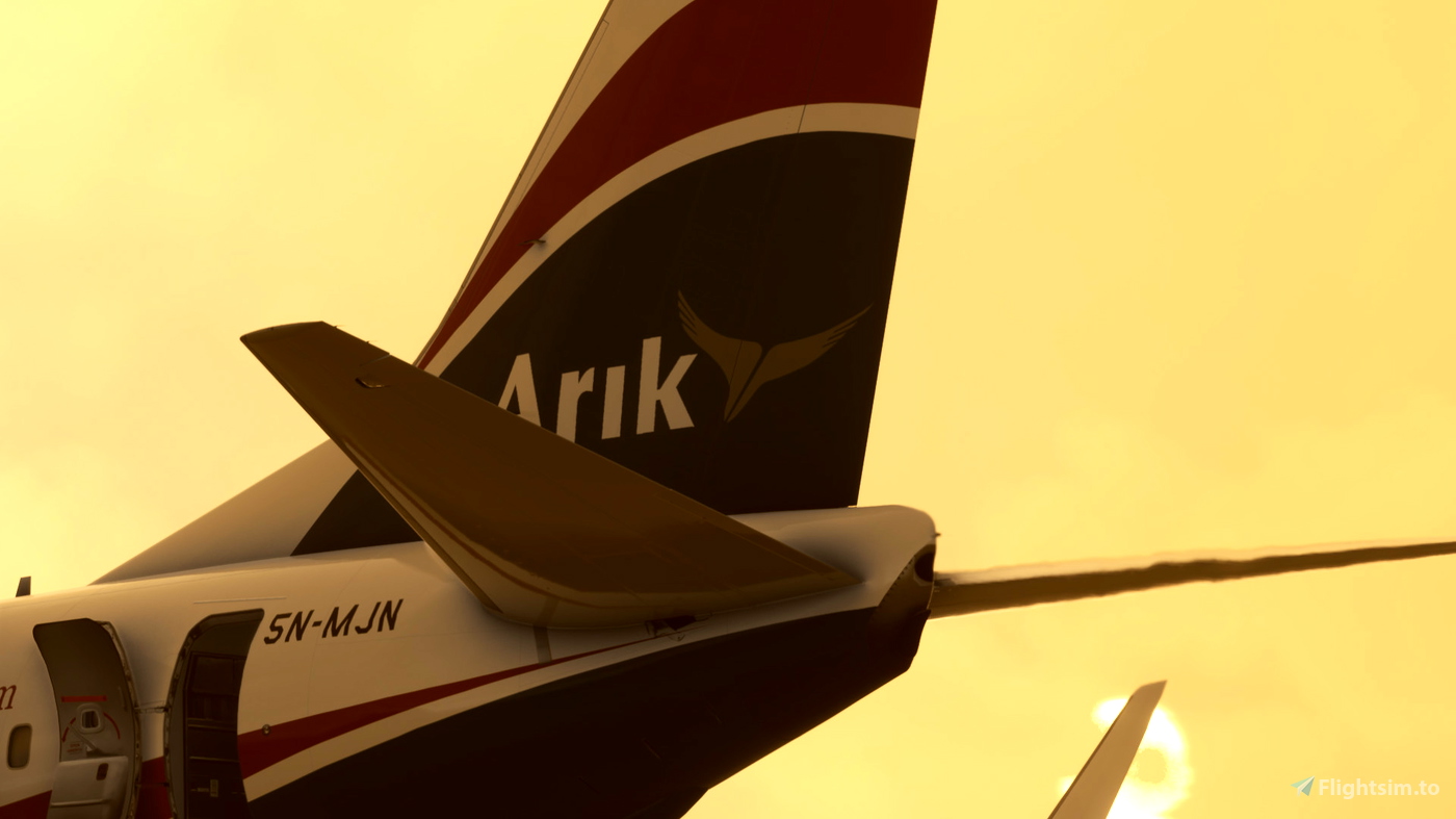 PMDG 737-800 Arik Air 5N-MJN "Eddington" for Microsoft Flight Simulator ...