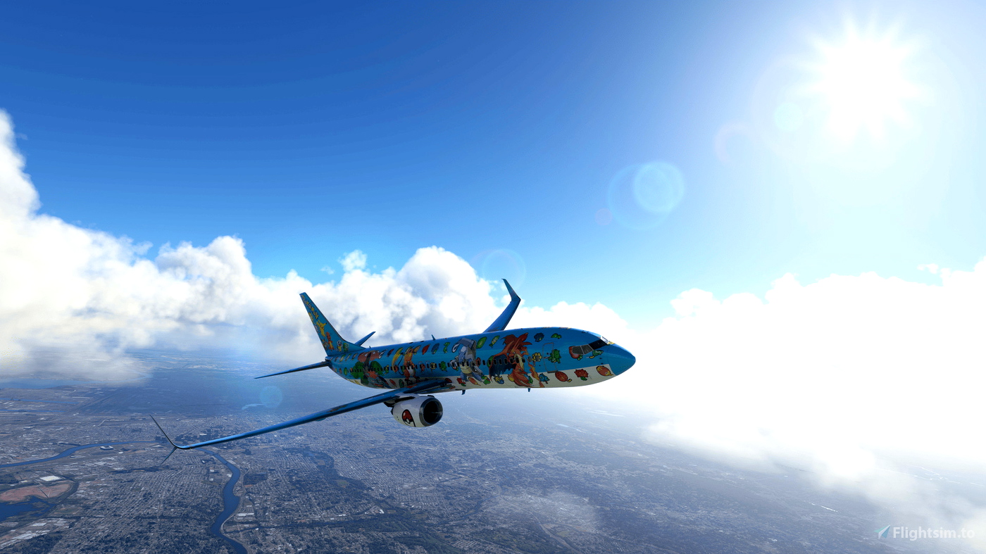 PMDG 737-800 Pokemon Gen 1 for Microsoft Flight Simulator | MSFS