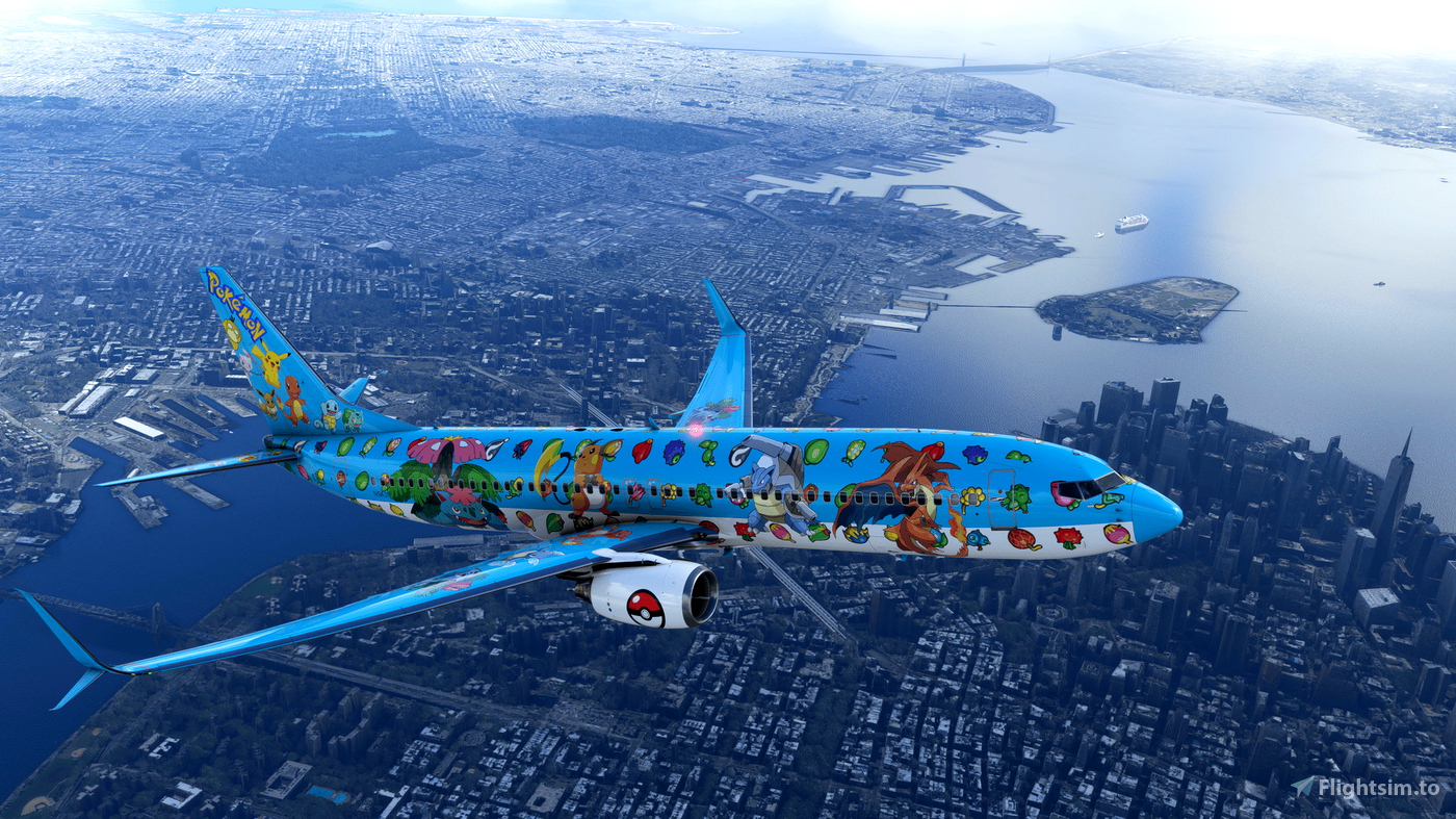 PMDG 737-800 Pokemon Gen 1 for Microsoft Flight Simulator | MSFS