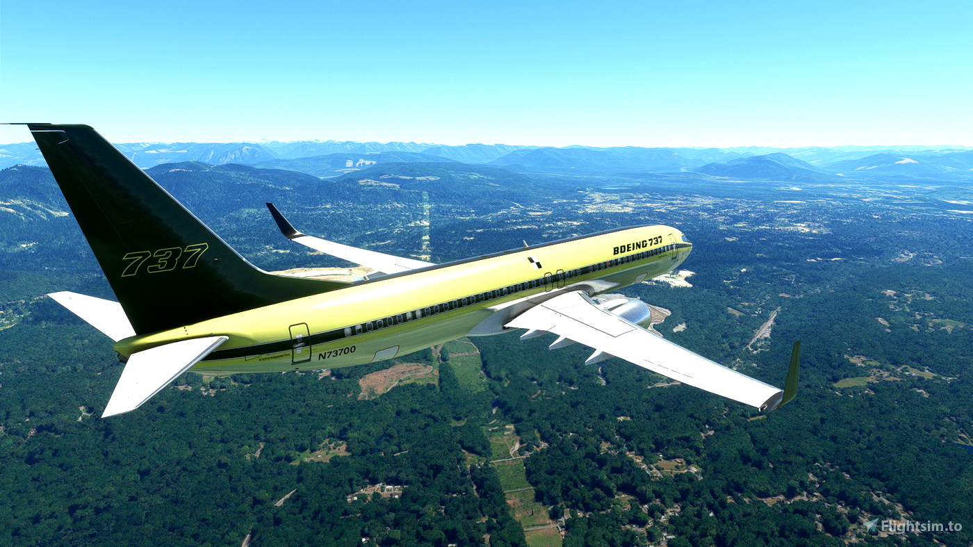 PMDG 737-800 w/ cabin Boeing 737 prototype (N73700) for Microsoft ...