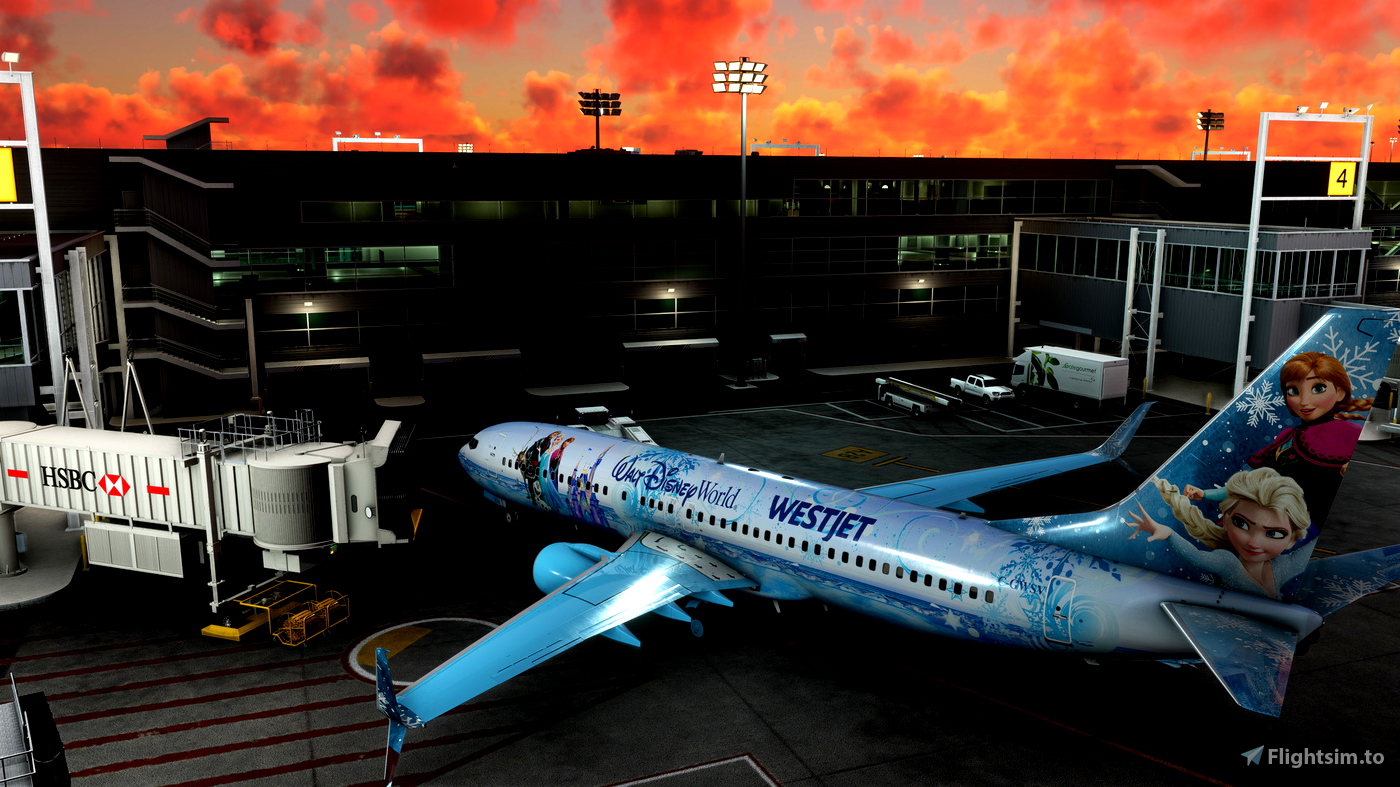 PMDG 737-800 WestJet Walt Disney World - Frozen Livery(Fictional) voor ...
