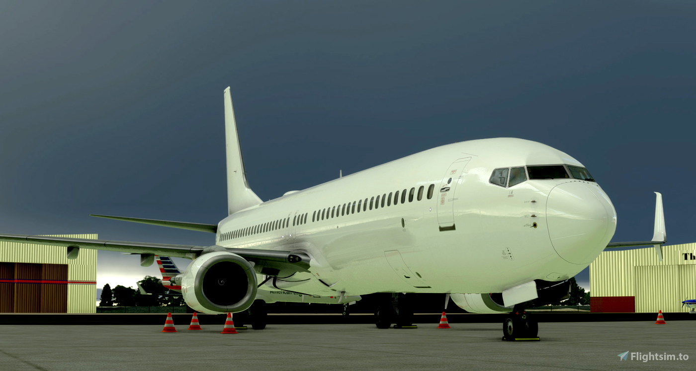 PMDG 737-900 All White BW/SSW for Microsoft Flight Simulator | MSFS