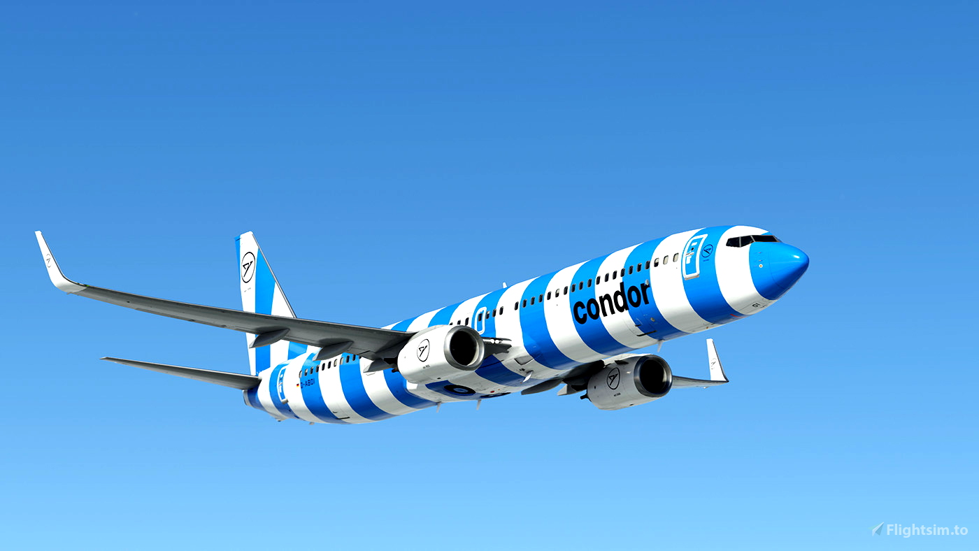PMDG 737-900ER Condor (Blue | D-ABOI) for Microsoft Flight Simulator | MSFS