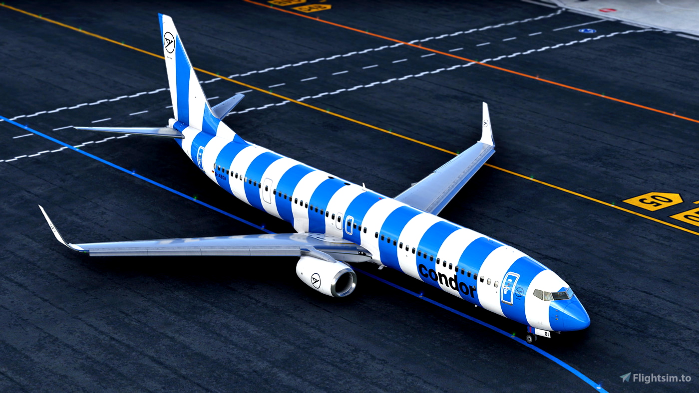 PMDG 737-900ER Condor (Blue | D-ABOI) for Microsoft Flight Simulator | MSFS