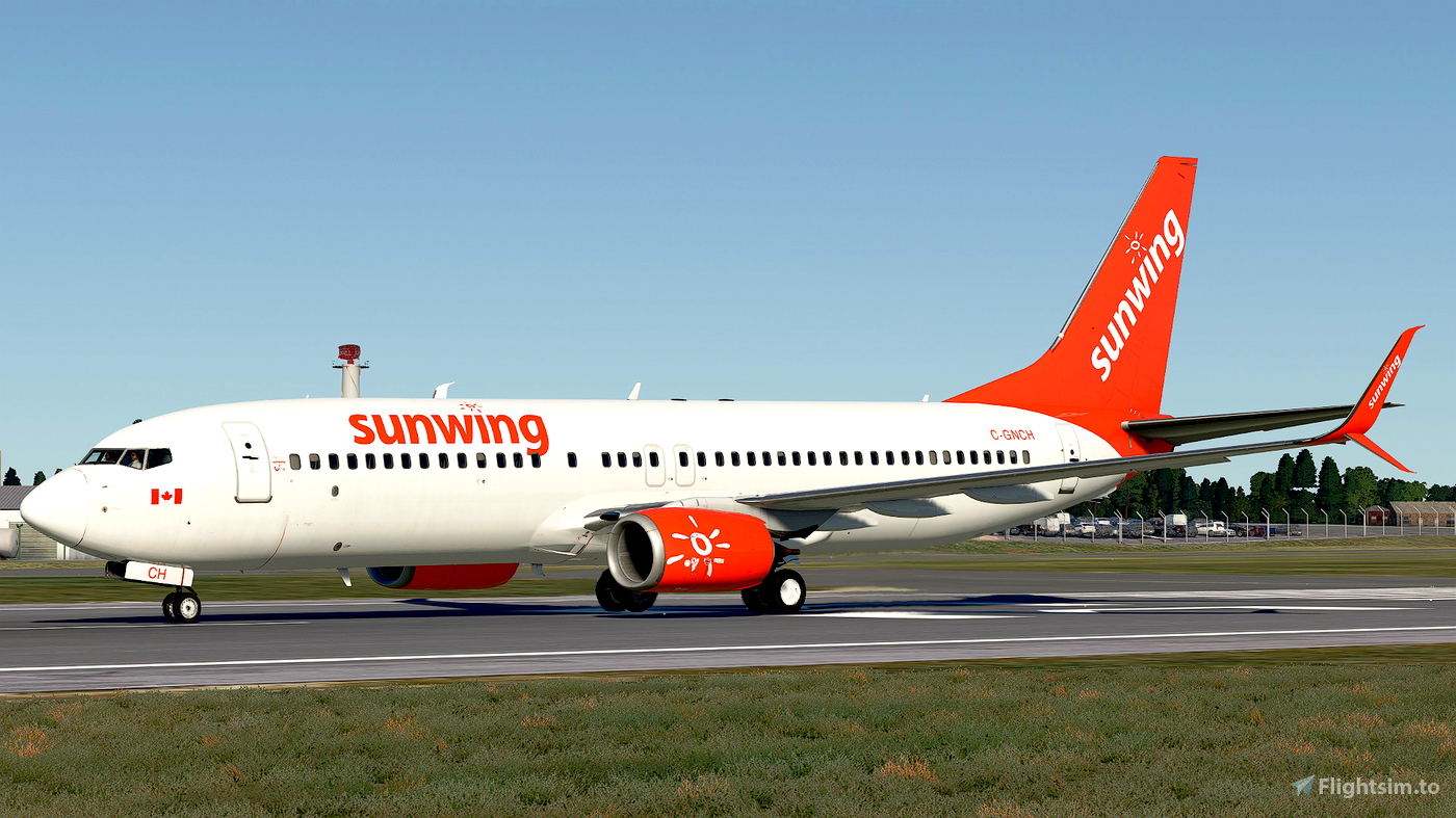 PMDG B737-800SSW - Sunwing C-GNCH (OPB TUI Sticker) for Microsoft ...