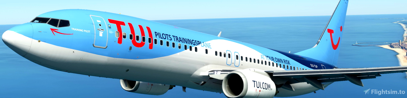 PMDG Boeing 737-800 SSW TUI Pilots Trainingsplane OO-TUP for Microsoft ...