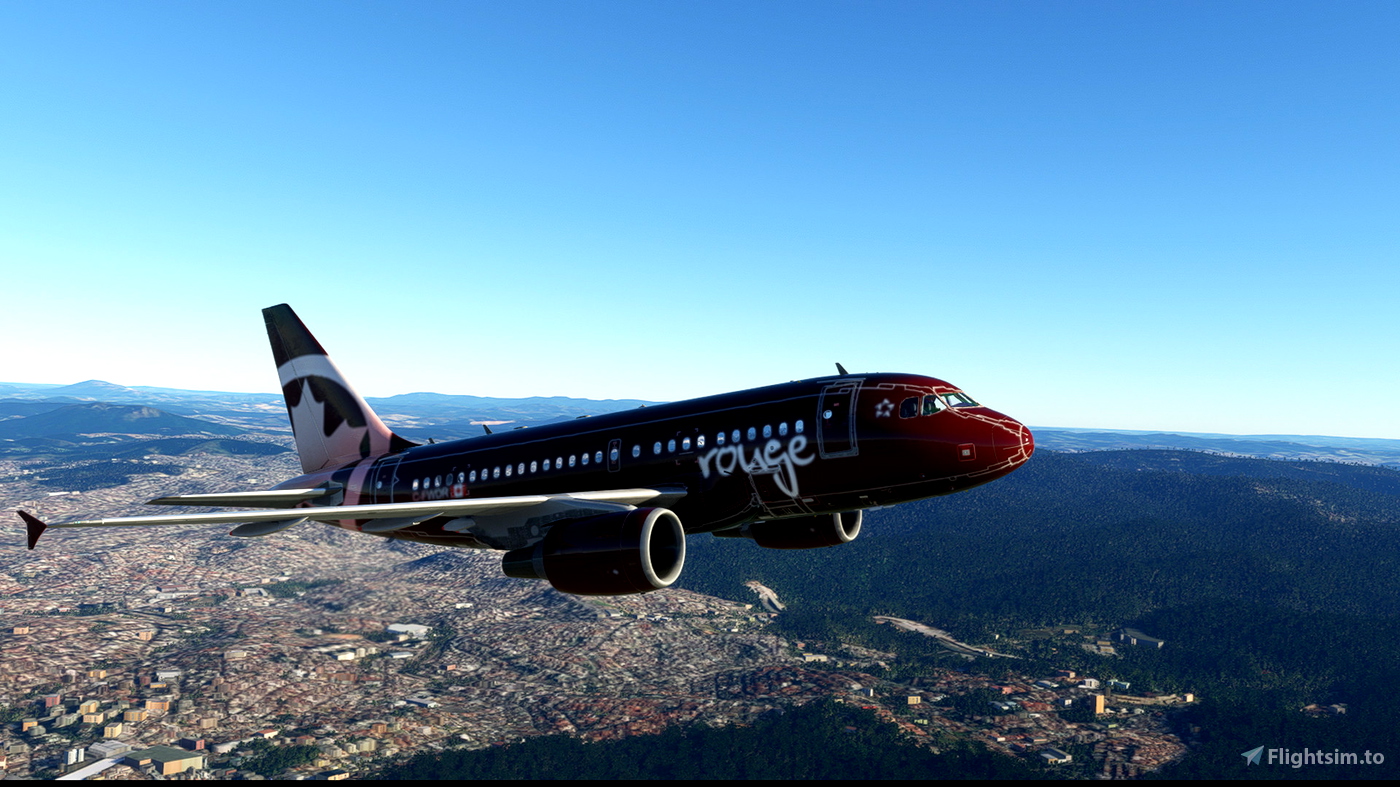 ROUGE A318-100 CEO (FICTIONAL) for Microsoft Flight Simulator | MSFS