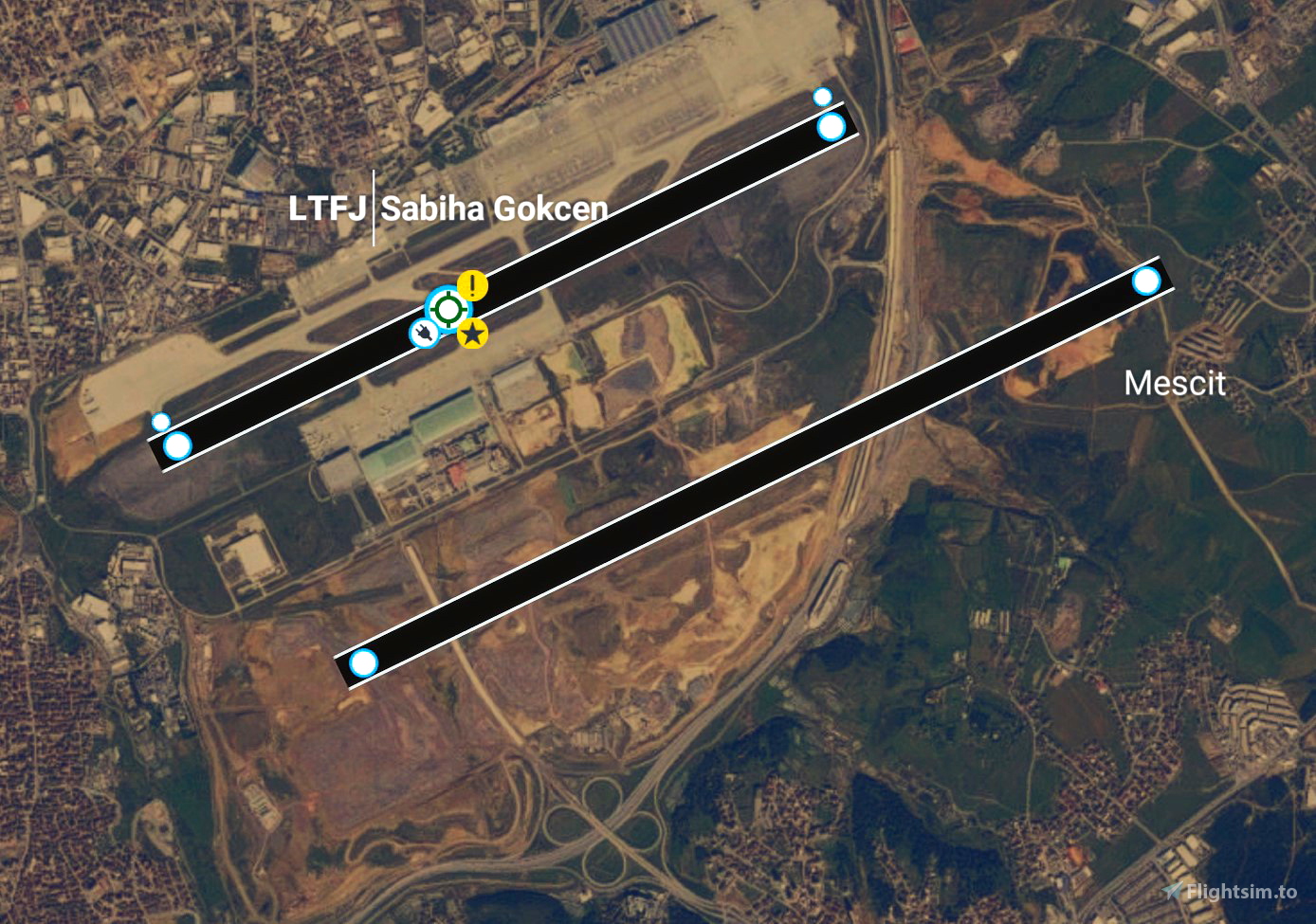 Sabiha Gökçen - LTJF - Istanbul - Turkey (with the new runway) for ...