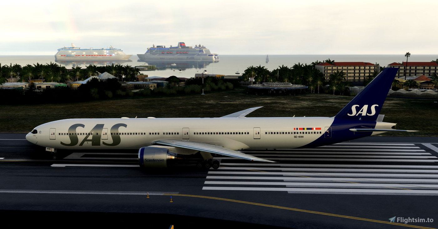SAS / Scandinavian Airlines CaptainSim 777-300ER for Microsoft Flight ...
