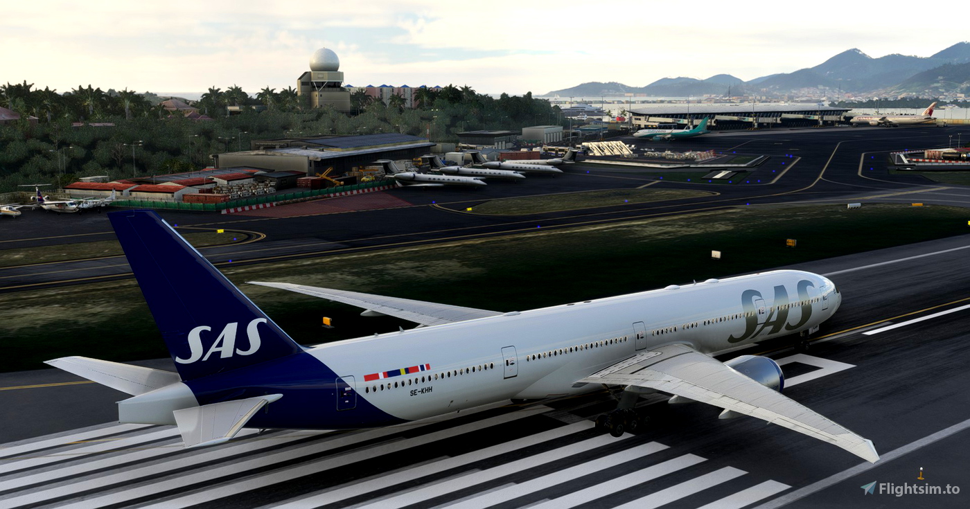 SAS / Scandinavian Airlines CaptainSim 777-300ER for Microsoft Flight ...