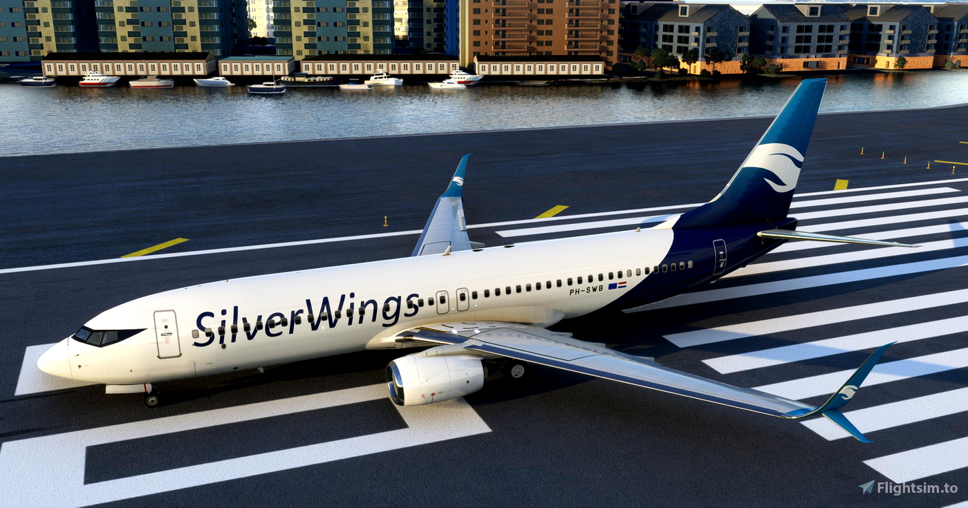 SilverWings PMDG B737-800 Scimitar winglets voor Microsoft Flight ...