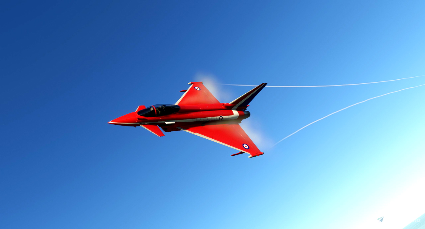 2011 RAF "Red Arrow" Typhoon Livery for Microsoft Flight Simulator | MSFS