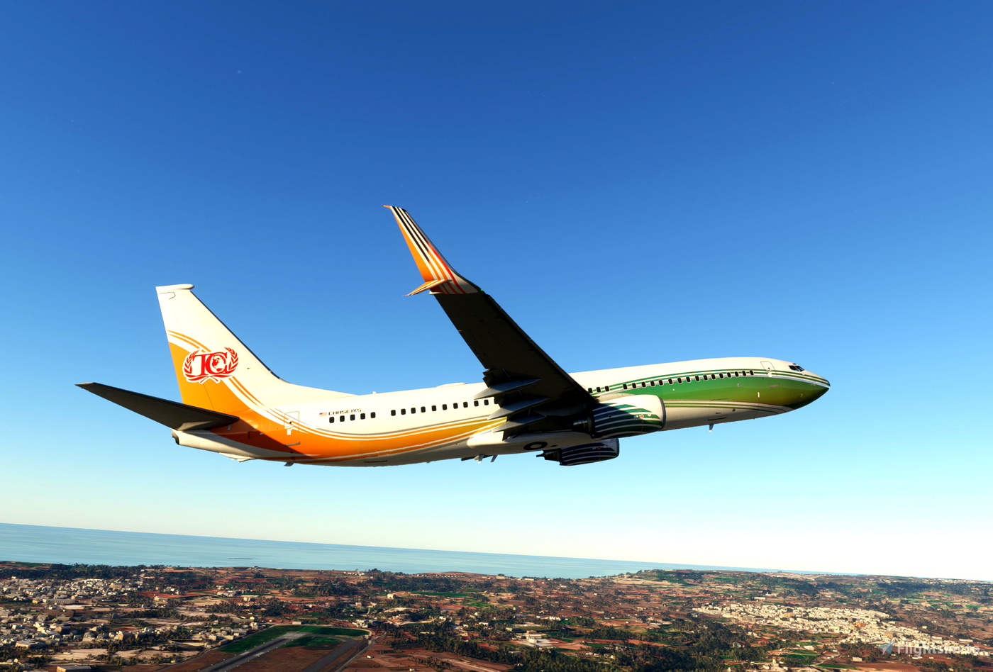 737-800 BBJ2 ChaseAir [Fictional] Yellow Stone Livery for Microsoft ...