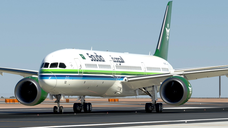 B787-10 SAUDI AIRLINES HZ-AR32 Retro Livery for Microsoft Flight ...