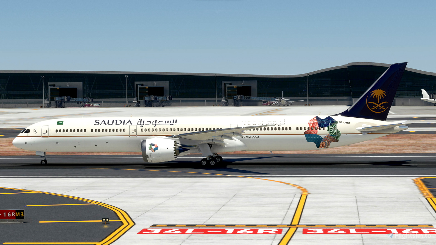 787-10 Saudia Arabia Airlines HZ-AR26 "Neom Sticker" for Microsoft ...