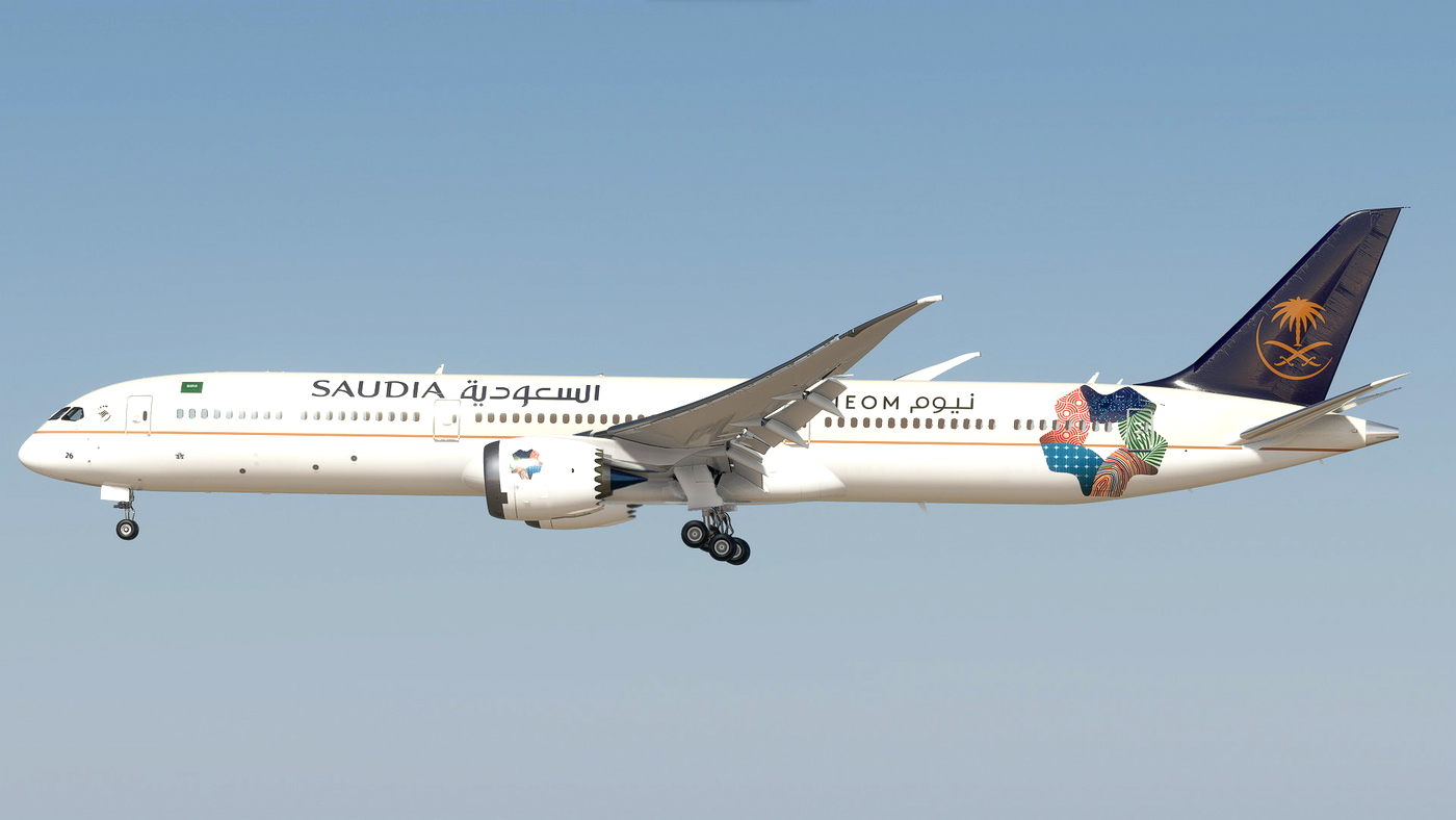 787-10 Saudia Arabia Airlines HZ-AR26 "Neom Sticker" for Microsoft ...