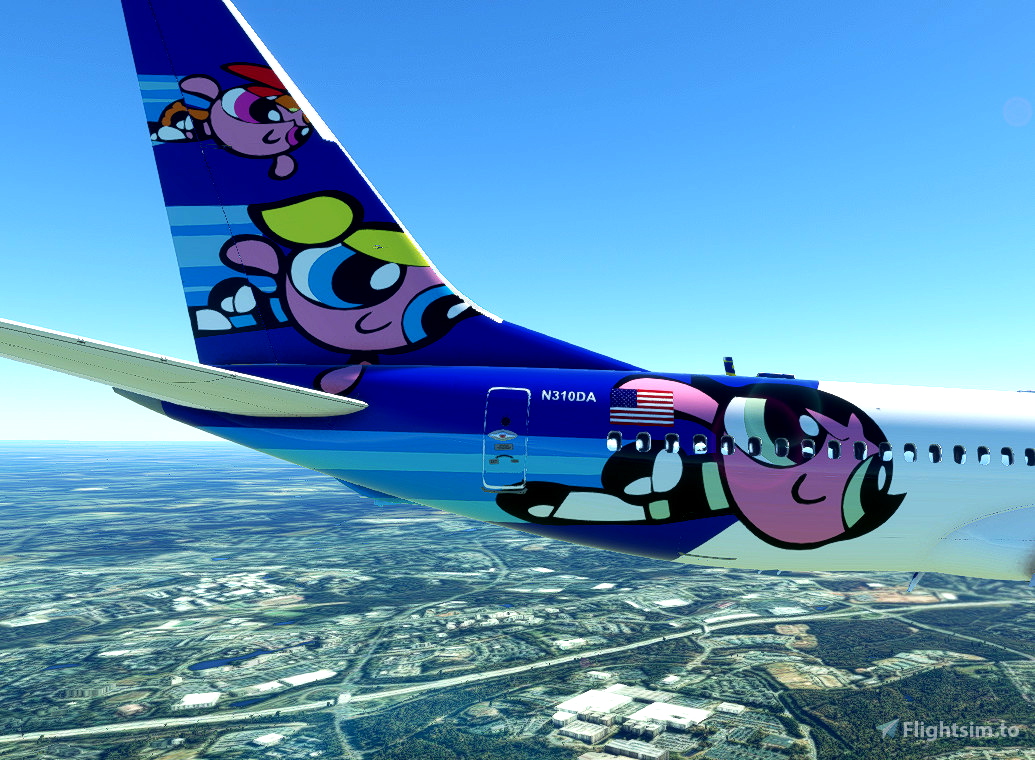 DELTA POWER PUFF GIRLS for Microsoft Flight Simulator | MSFS