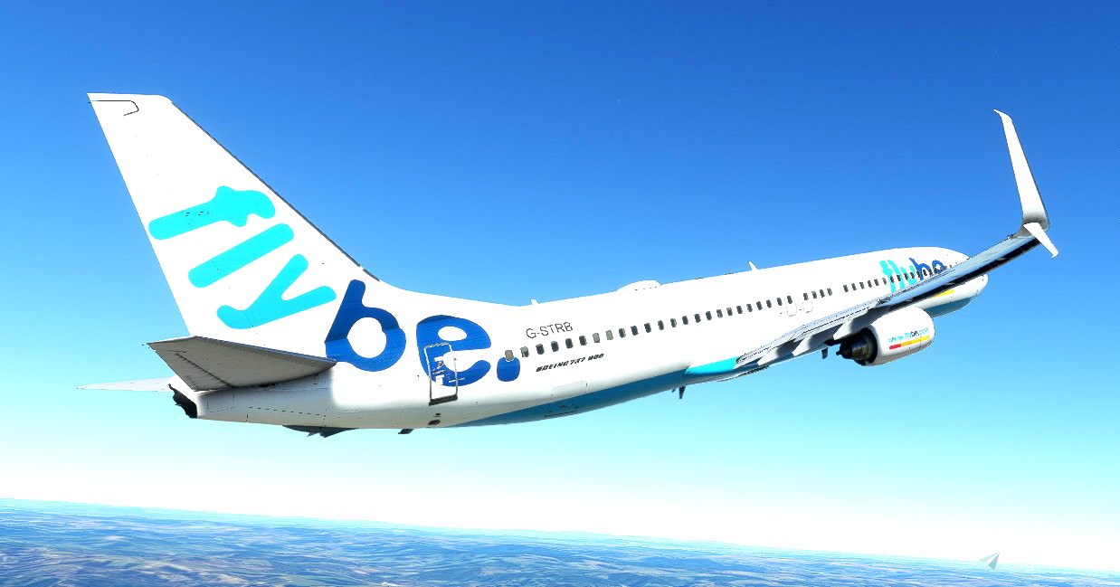 Flybe 737-800 (G-STRB) BW & SSW for Microsoft Flight Simulator | MSFS
