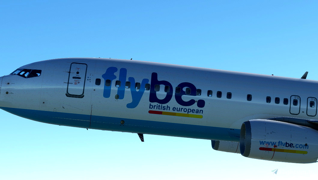 Flybe 737-800 (G-STRB) BW & SSW for Microsoft Flight Simulator | MSFS