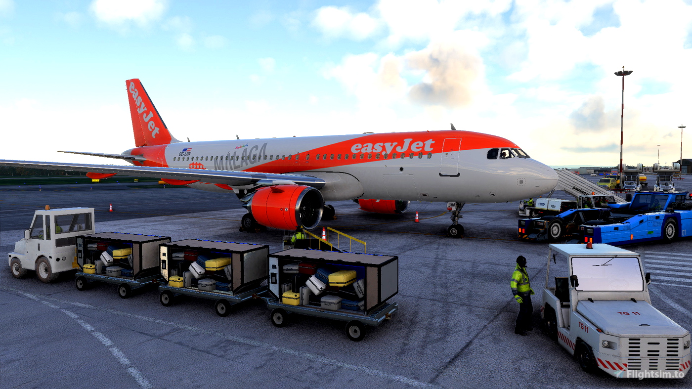 [A32NX] [8K] EasyJet 'Malaga' special livery OE-IJW for Microsoft Flight Simulator | MSFS