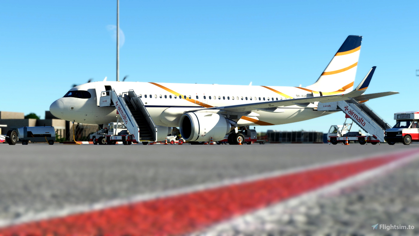 (9H-AVK) - COMLUX MALTA A320NEO (MLM) - ACJ LIVERY 8K - INI A320NEO pro ...