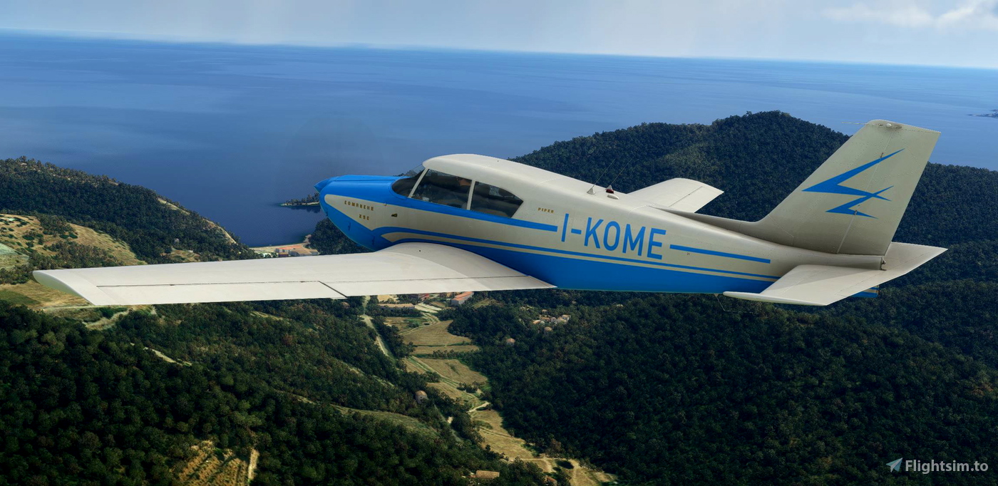 A2A PA24 Comanche I-KOME for Microsoft Flight Simulator | MSFS